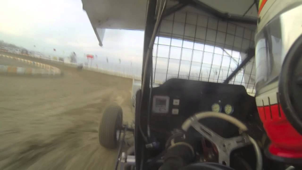 Mack DeMan First Time in Crate Sprint Car @ Ohsweken Speedway - YouTube