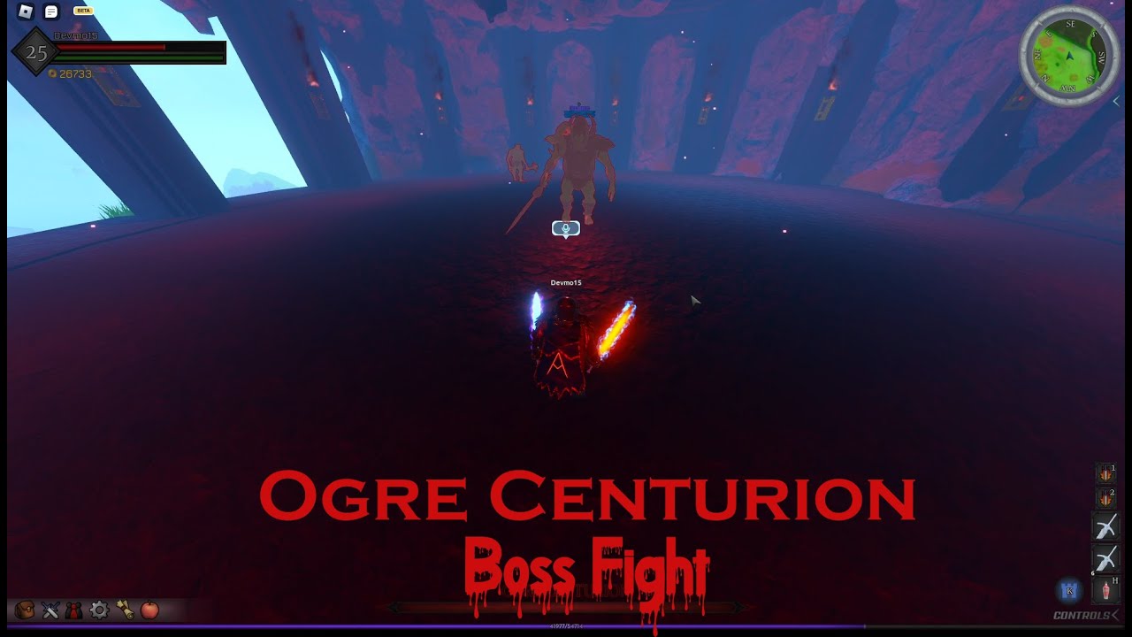 Roblox: Dystovia - Ogre Centurion Boss Fight - Solo Gameplay - YouTube