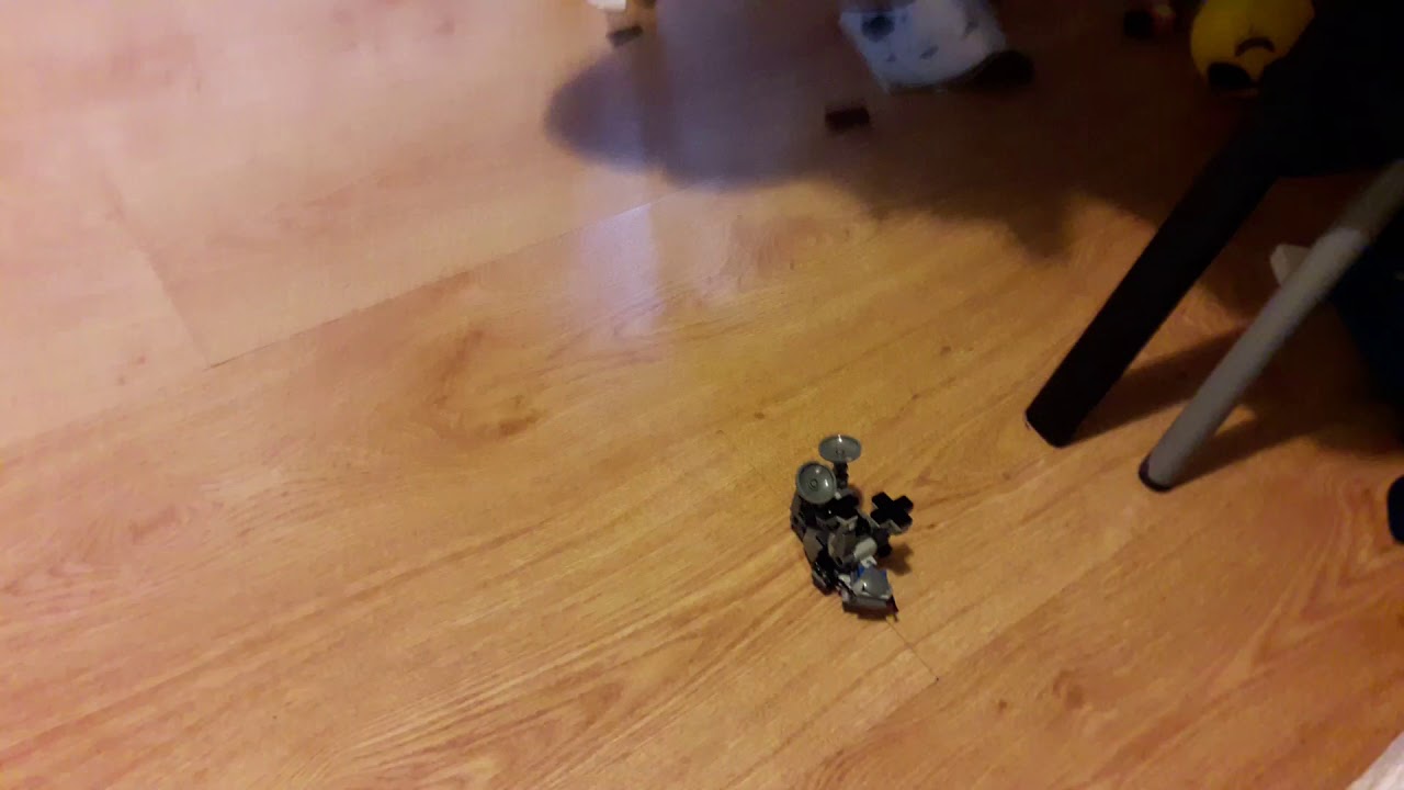 Millenium Falcon Crash On First Order Walker - YouTube