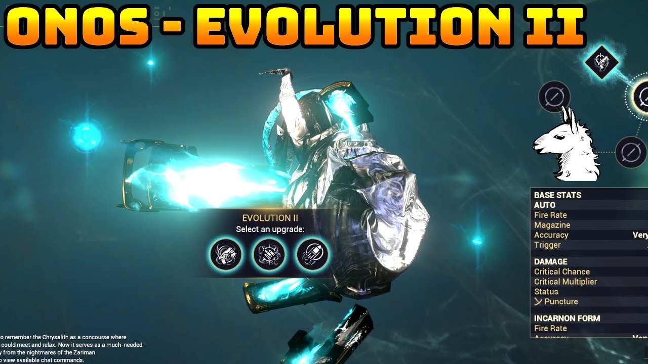 Let's Play Warframe - Onos Incarnon Secondary Weapon - Evolution II ...