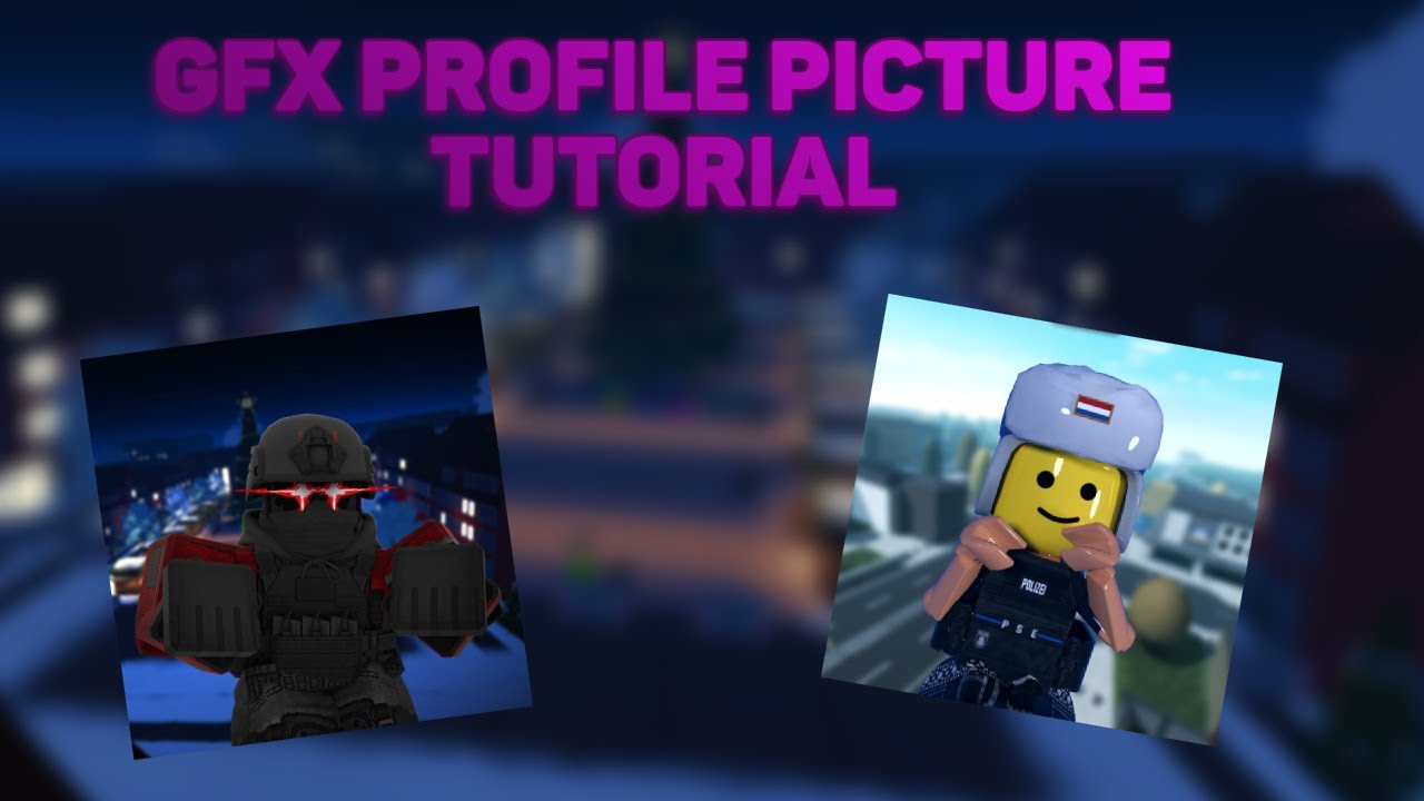 Roblox GFX Profile Picture Tutorial - YouTube