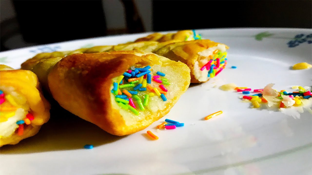 HOMEMADE CREAM ROLL #creamroll - YouTube