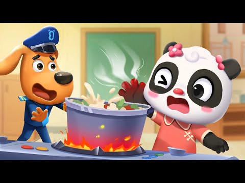 Dangerous Kitchen | Home Safety Cartoon | Police Cartoon | Sheriff ...