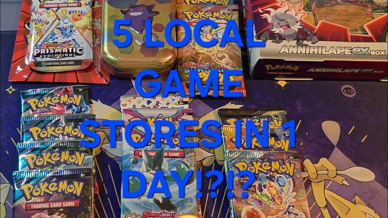 WE WENT TO EVERY LOCAL GAME STORE IN MY AREA AND BOUGHT POKÉMON - BASE ...