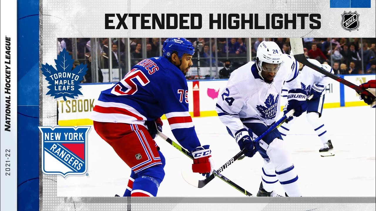 Toronto Maple Leafs vs New York Rangers Jan 19, 2022 HIGHLIGHTS - YouTube