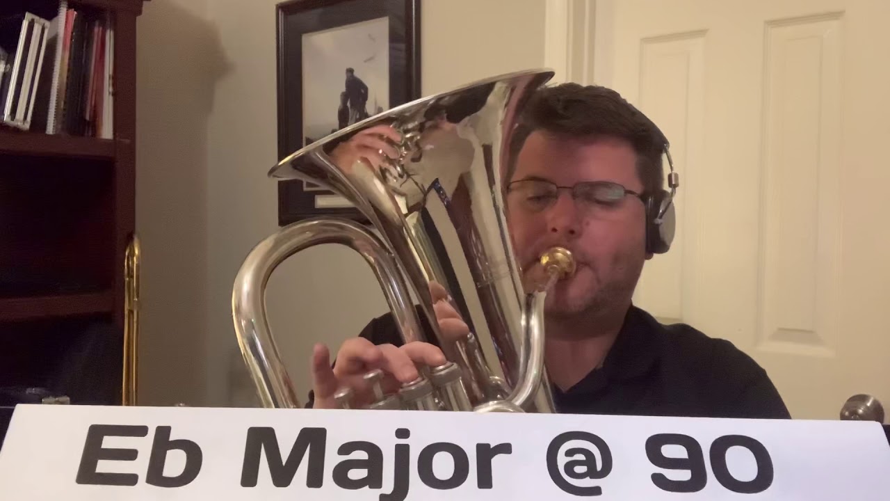 Euphonium: Eb Major Scale @ 90 - YouTube