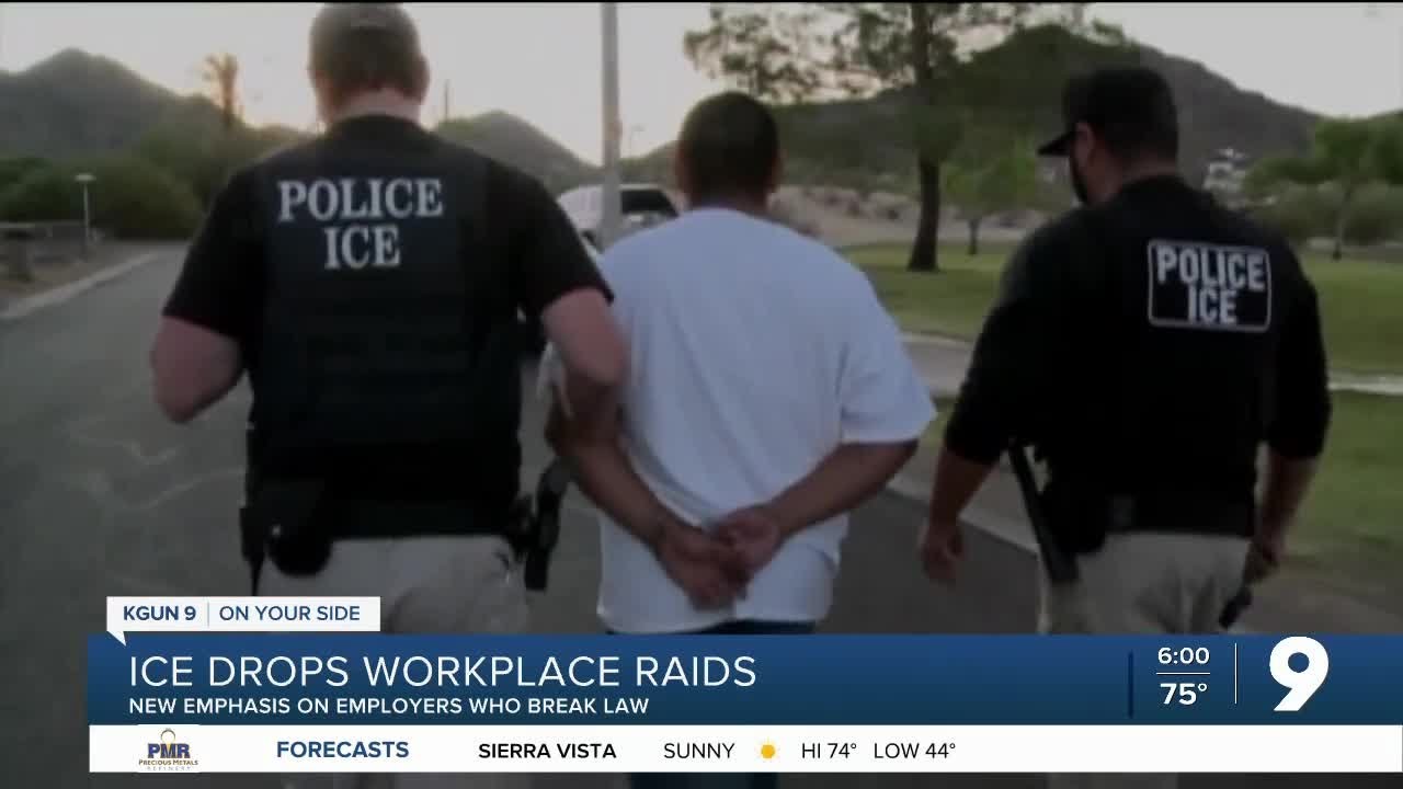 ICE stopping large workplace immigration raids - YouTube