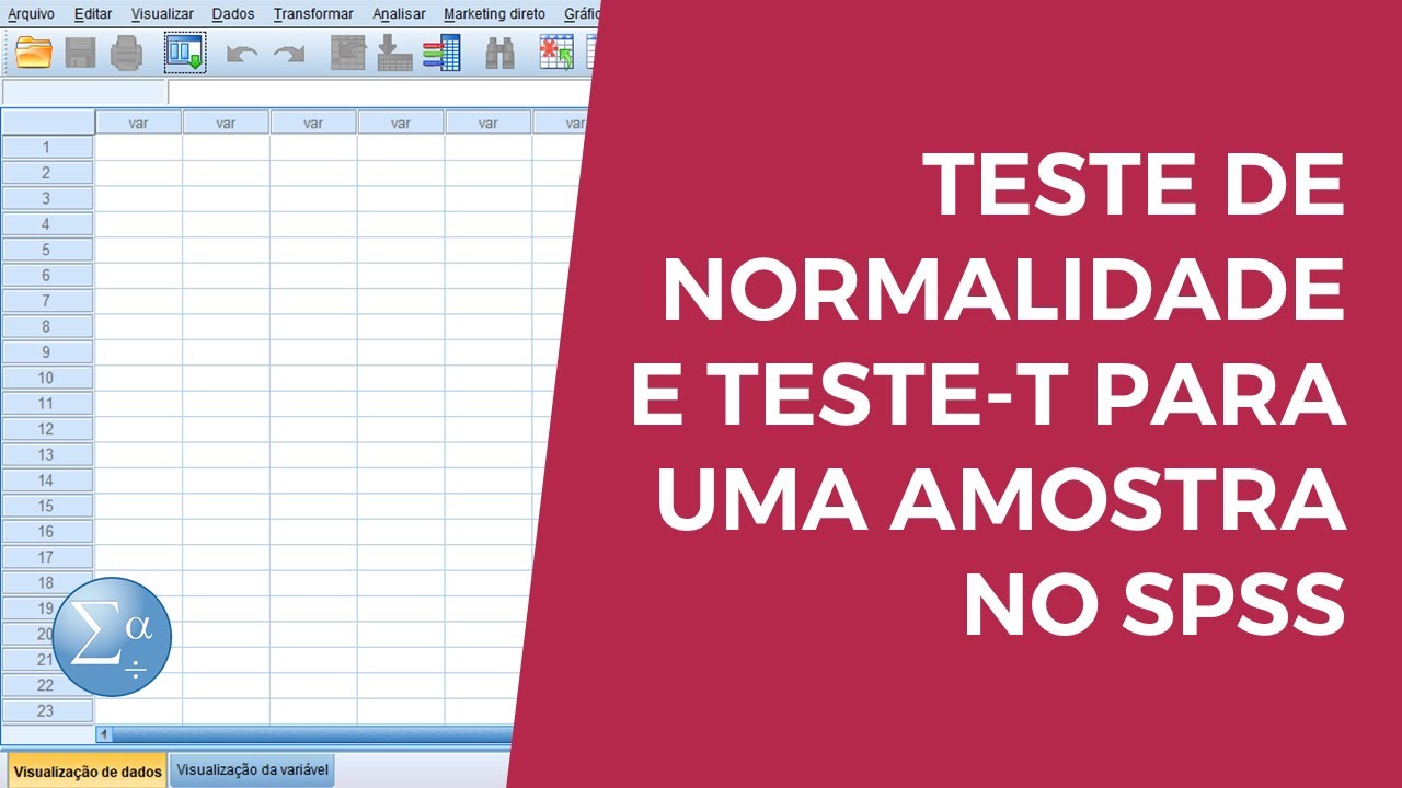 Teste de normalidade e teste-t para uma amostra no SPSS (Aula 2) - YouTube