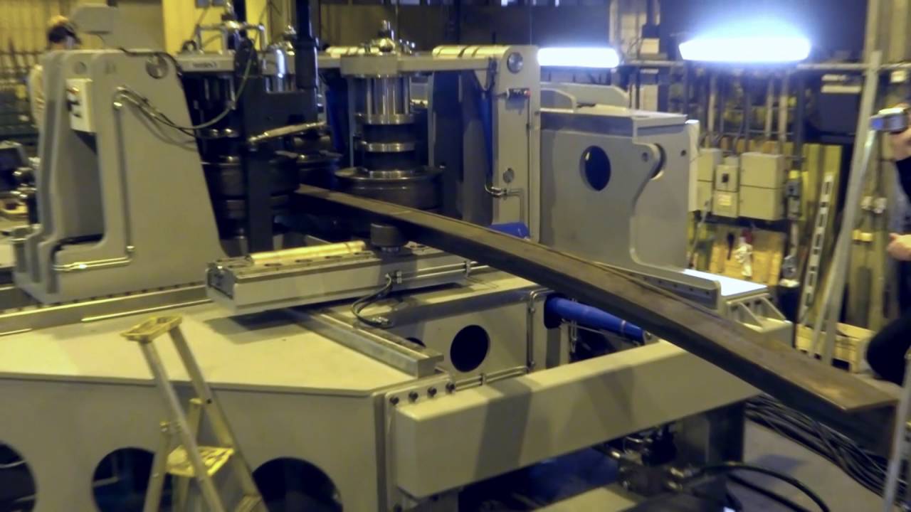 Vertical Section Bending Machine - SweBend (VSB3 400-3200) Angle shape ...
