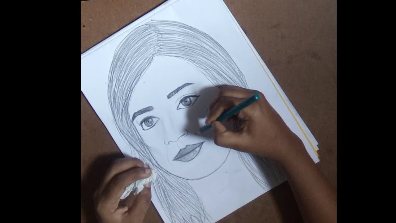 How to draw nazriya nazim - YouTube