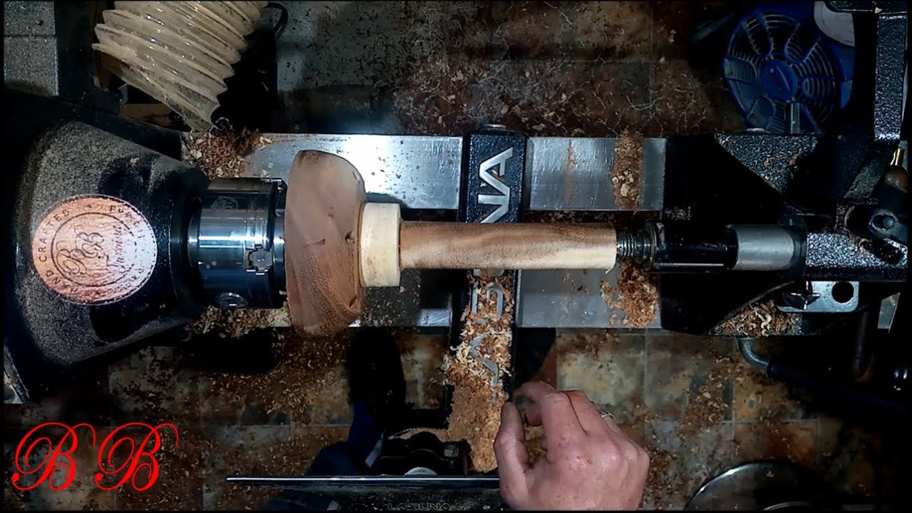 Wood Turning a tuning fork stand / woodturning - YouTube