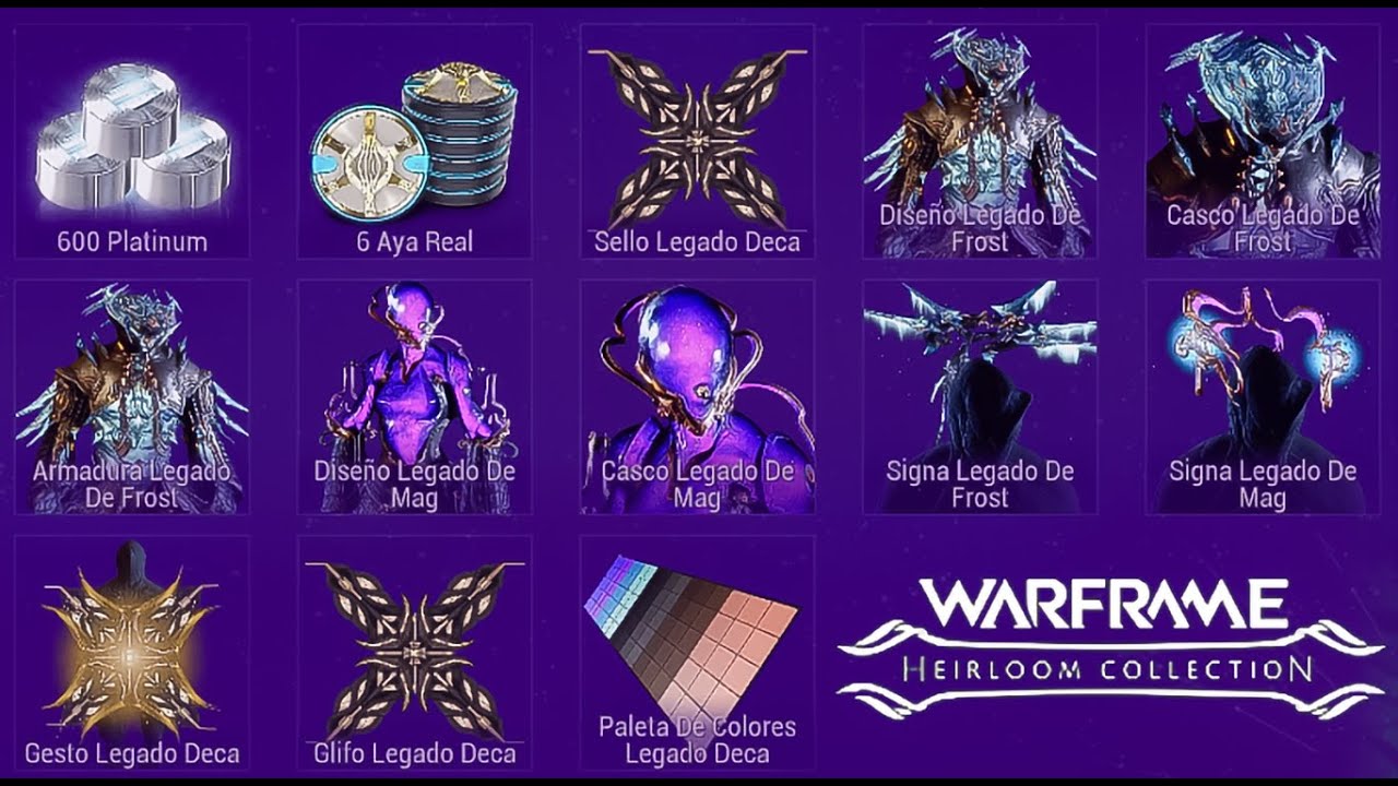 Warframe - Colección Legado Zenith (Todo lo que trae el DLC) - YouTube