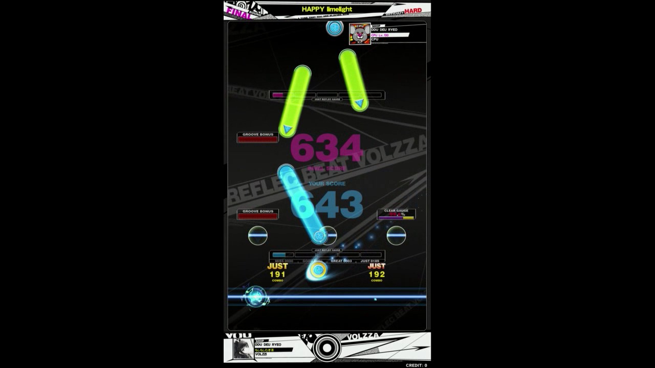 REFLEC BEAT VOLZZA 2 HAPPY limelight HARD - YouTube