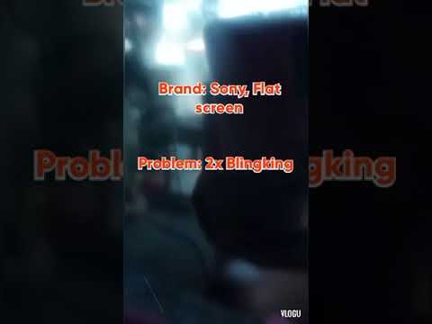 Sony led tv 2 times blingking