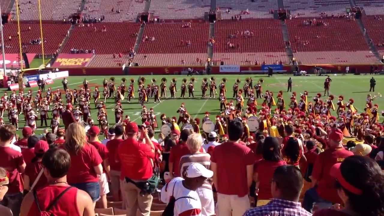 USC Trojan Marching Band Playing Tusk - YouTube