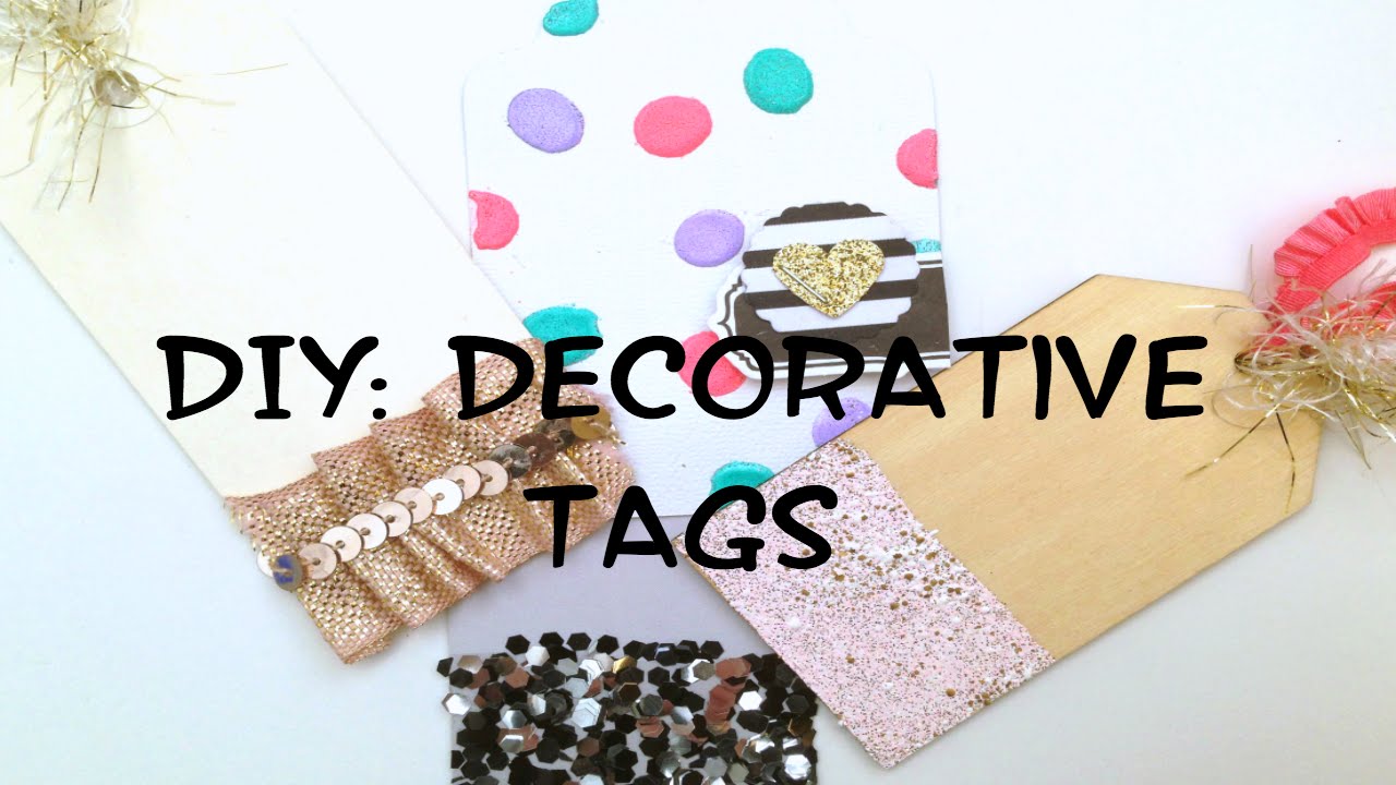 DIY HACK: Decorative Tags Done In 4 Ways! - YouTube