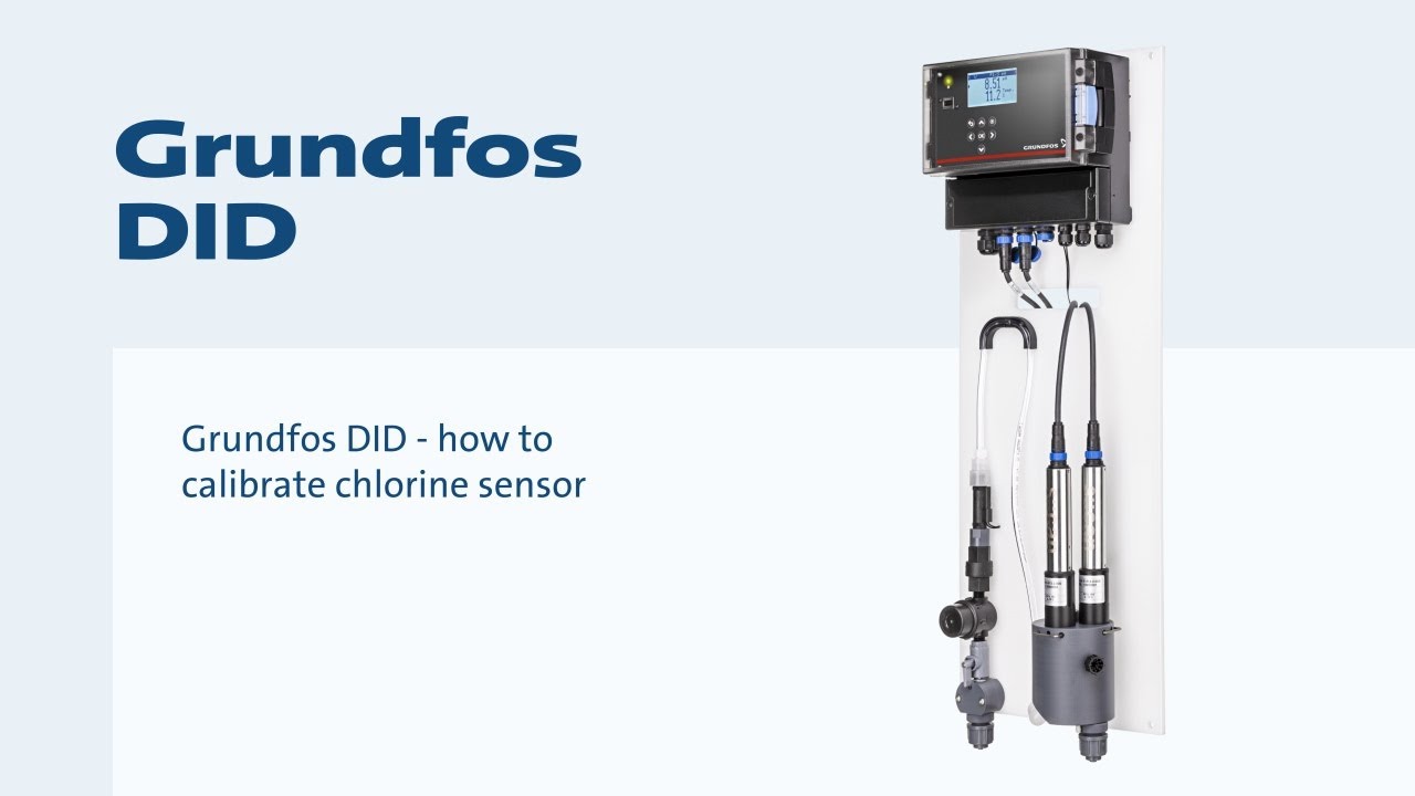 Grundfos DID - how to calibrate chlorine sensor - YouTube