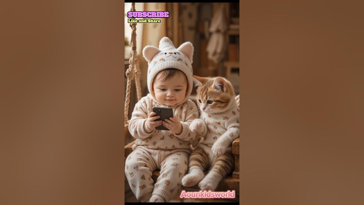 Baby and Cat 🥰😻#baby #cat #babyvideos #catlover #cutecat #funnybaby #funnyshorts #islamicshorts ...