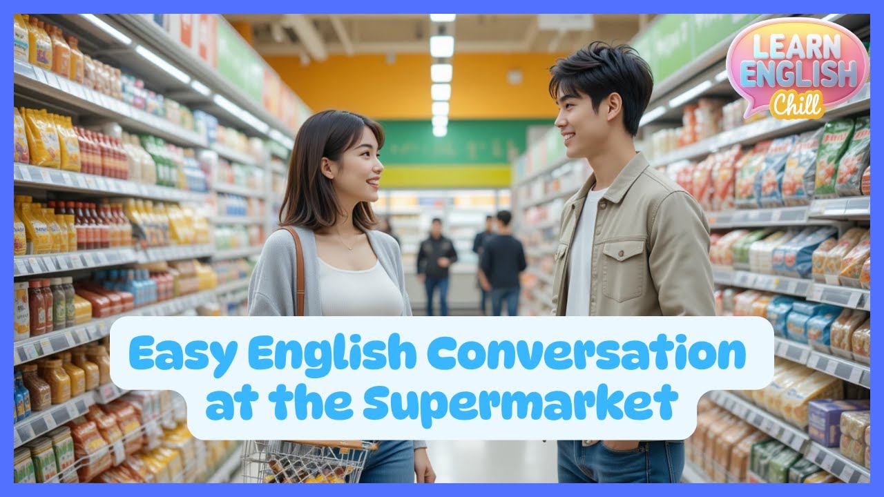 Easy English Conversation at the Supermarket For Beginners | Learn ...