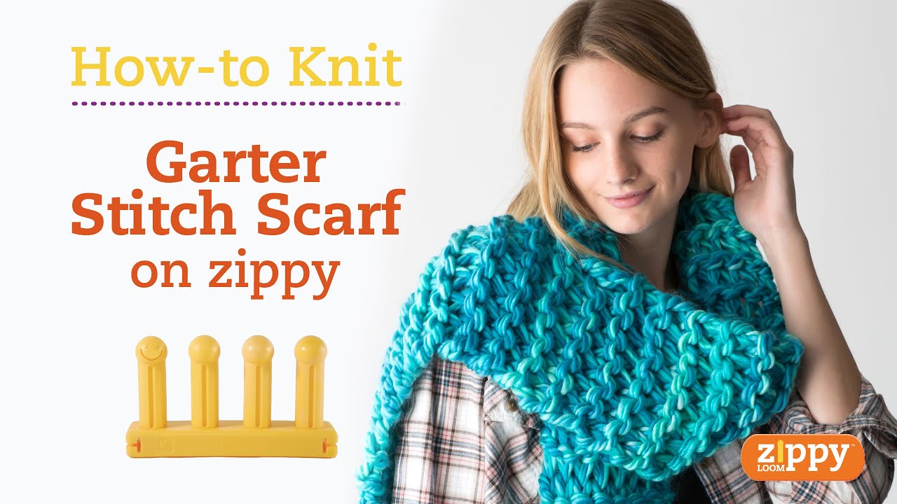 Zippy Loom - Scarf knit in 20 minutes - YouTube