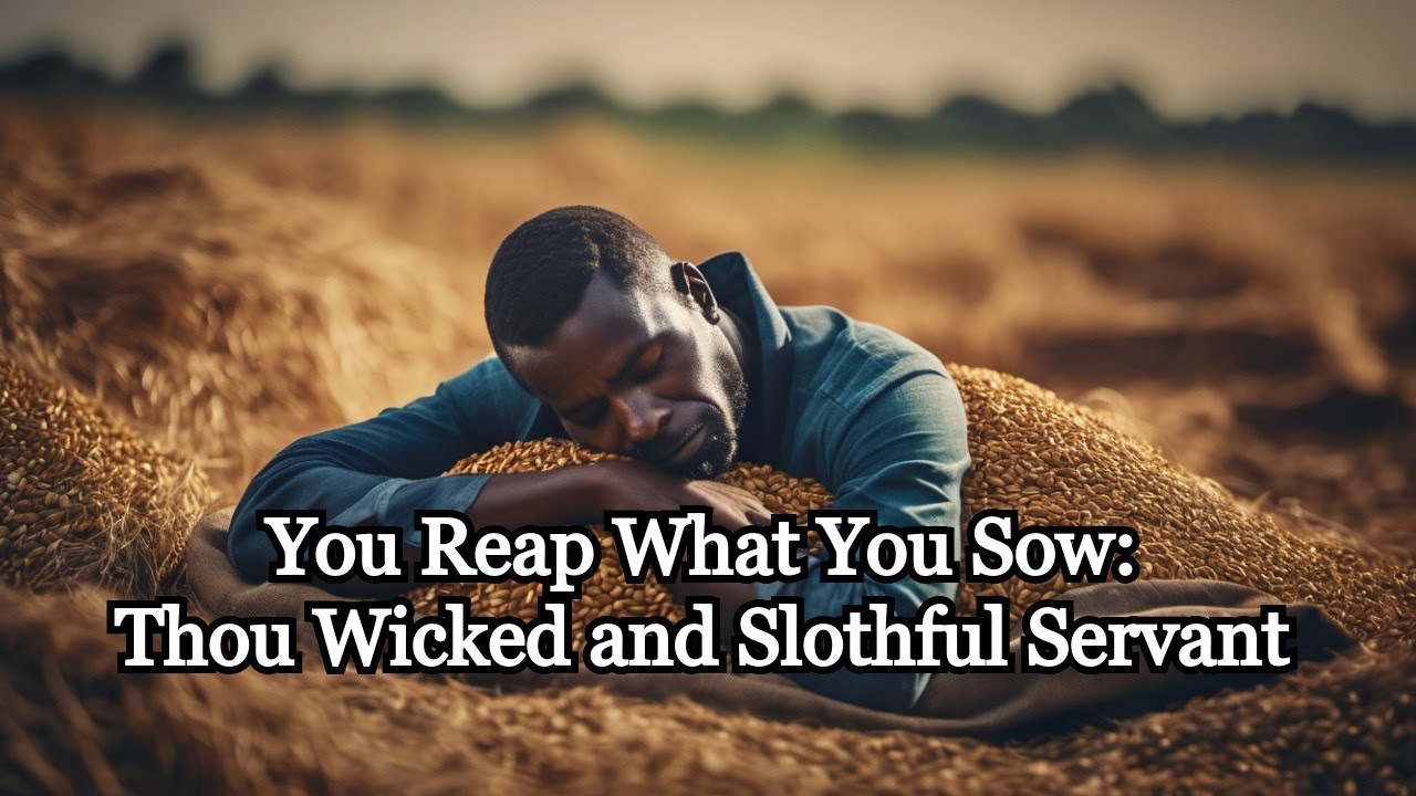 You Reap What You Sow: Thou Wicked and Slothful Servant, Sabbath Bible ...