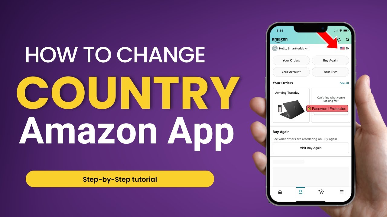 How Change Country in Amazon App - YouTube