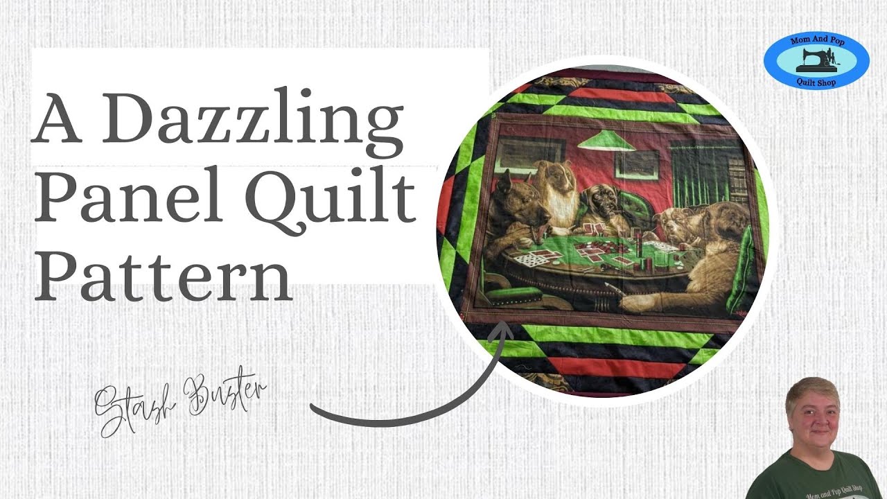 A Dazzling Free Pattern Panel Quilt Week 2 - YouTube