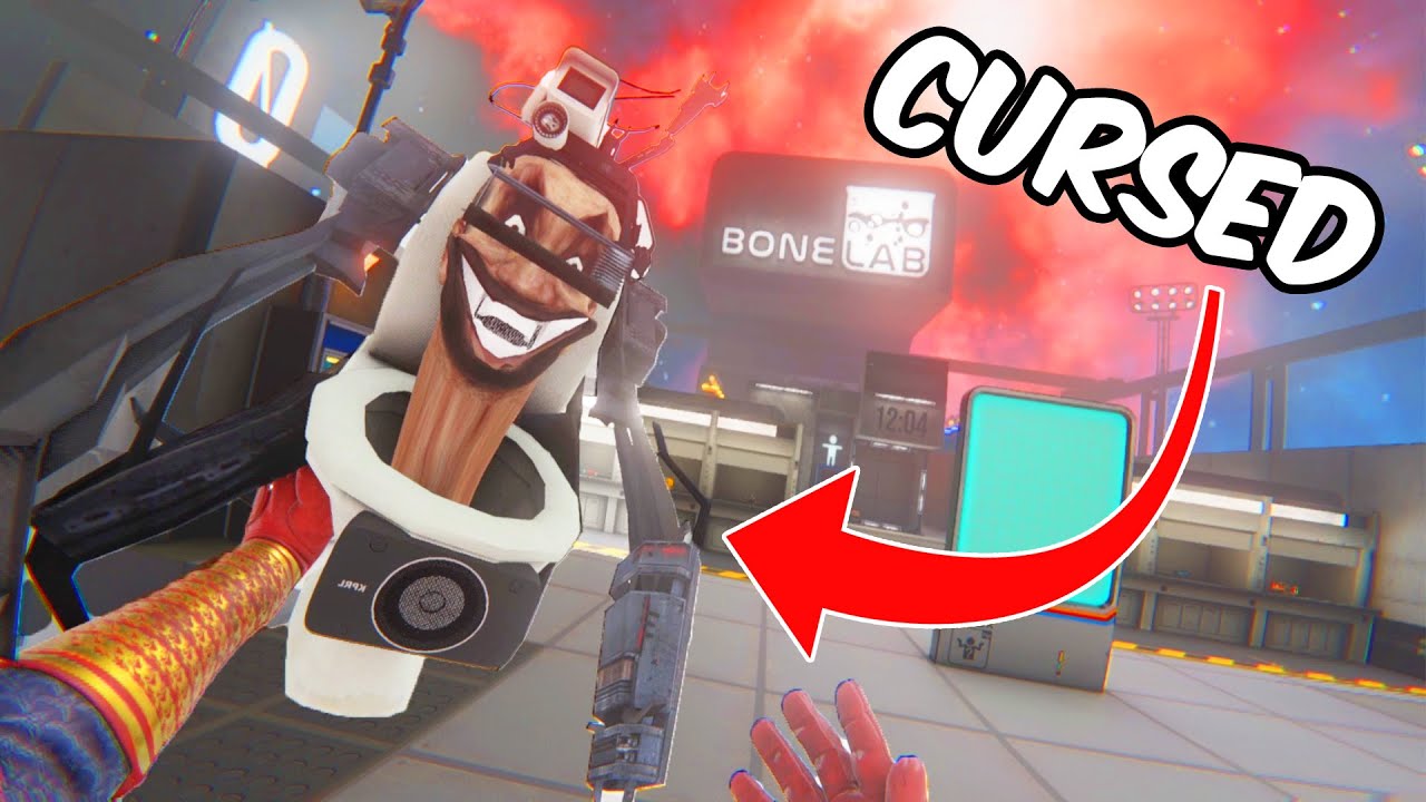 Beating BONELAB with Skibidi Toilet is cursed... - YouTube