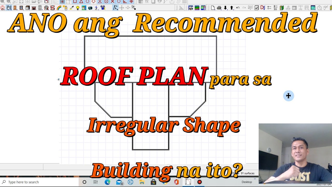 ANO ang Recommended ROOF PLAN para sa Irregular Shape Building | 3d ...
