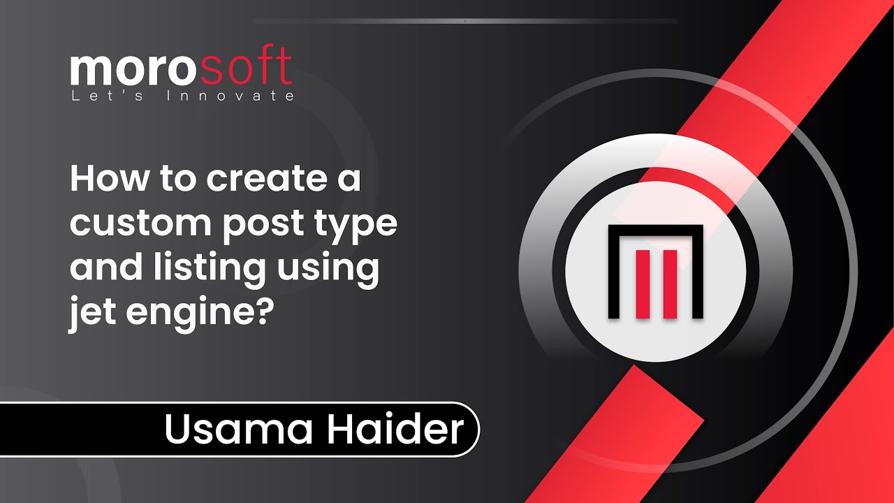How to create a custom post type and listing using jet engine - YouTube