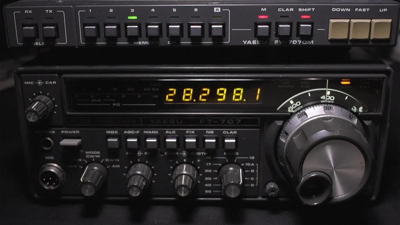 YAESU FT-707, FV-707 - YouTube