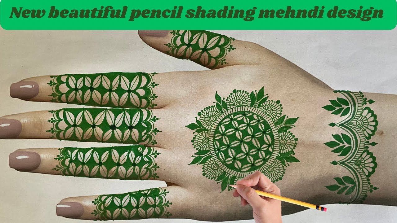 Wow ! New beautiful pencil shading mehndi design | pencil art by MEIA ...