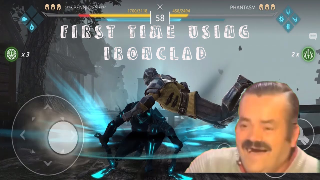 First Time Using Ironclad - Shadow Fight Arena - YouTube