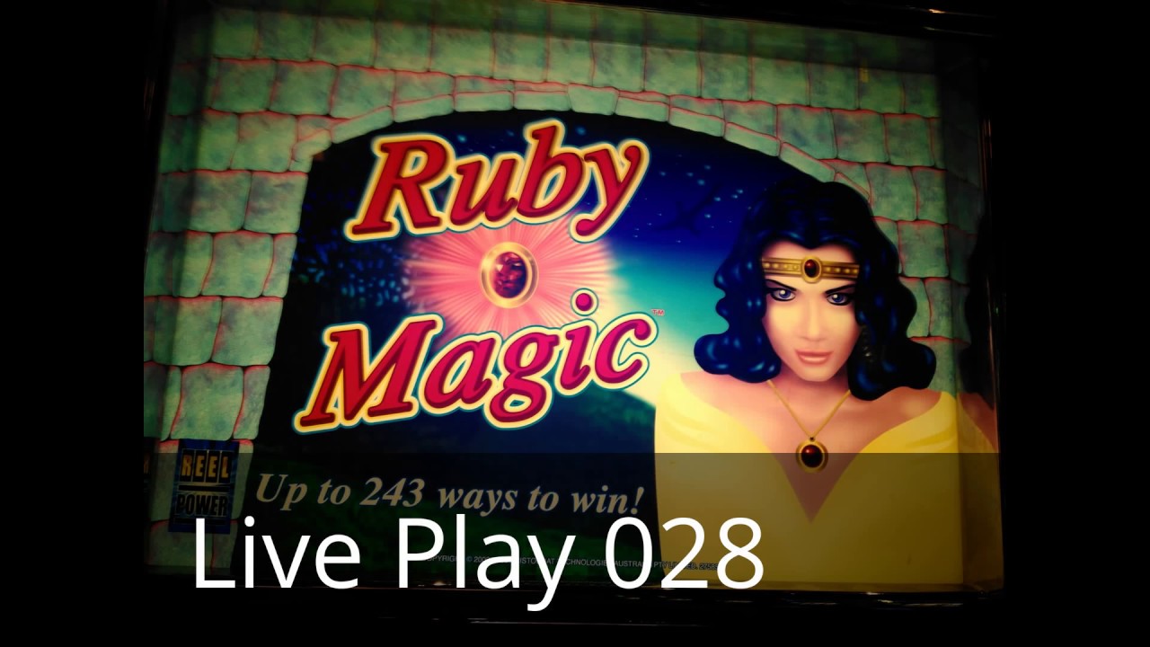 Ruby Magic Slot Machine Live Play 28 - YouTube