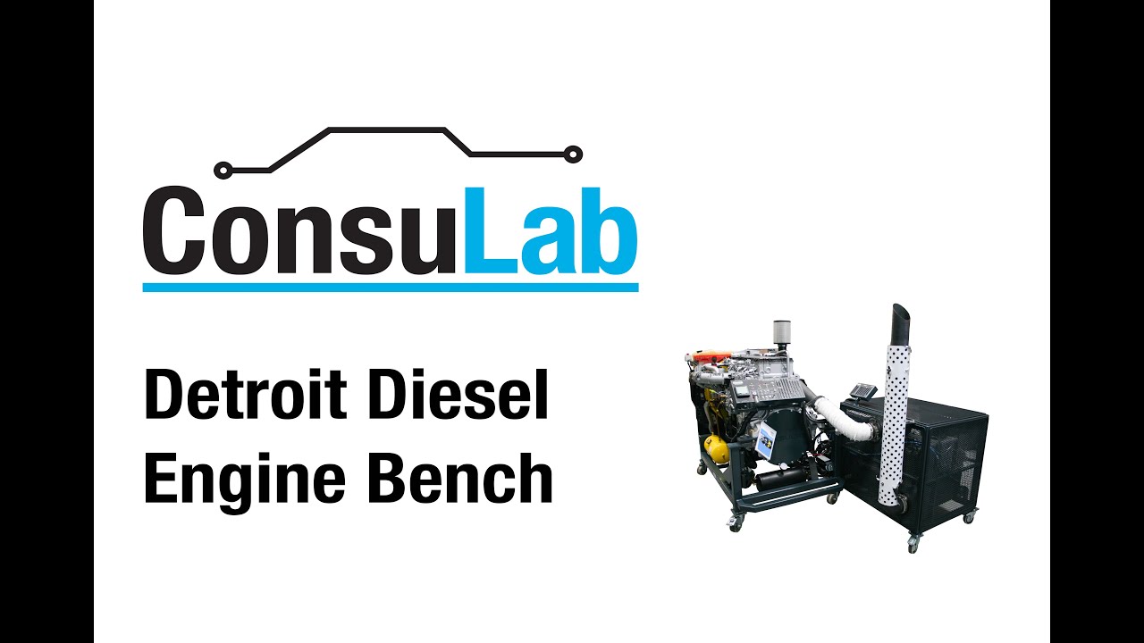 Detroit Diesel engine bench - YouTube