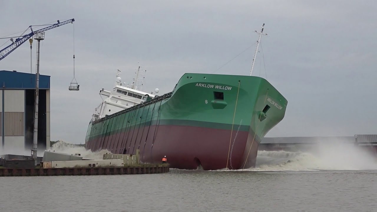 Shiplaunch "Arklow Willow"/Stapellauf "Arklow Willow" 06.09.2019 - YouTube