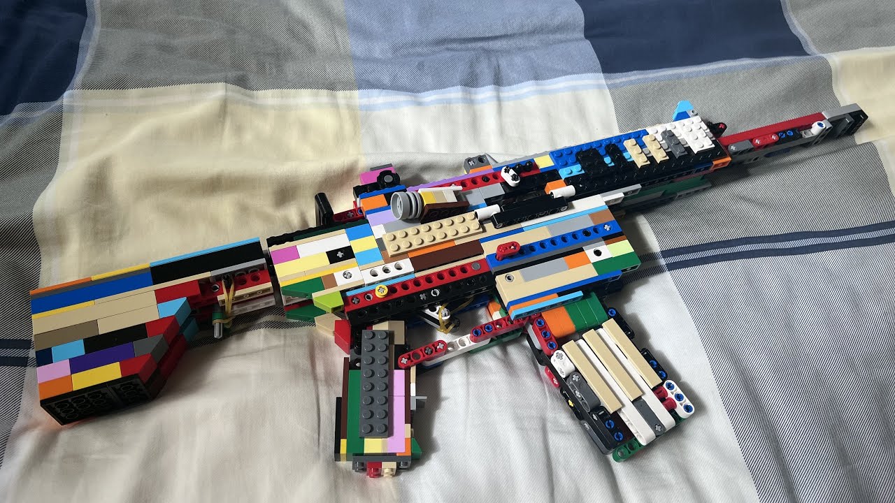 Lego full auto rubber band M416 [field strip] - YouTube
