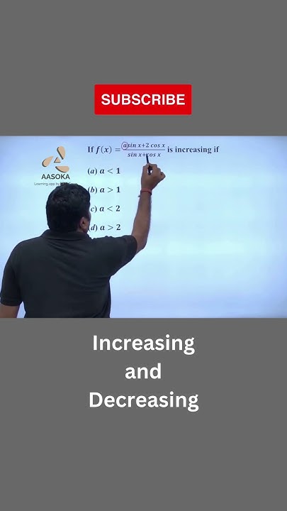 Increasing and Decreasing Functions | Math - YouTube