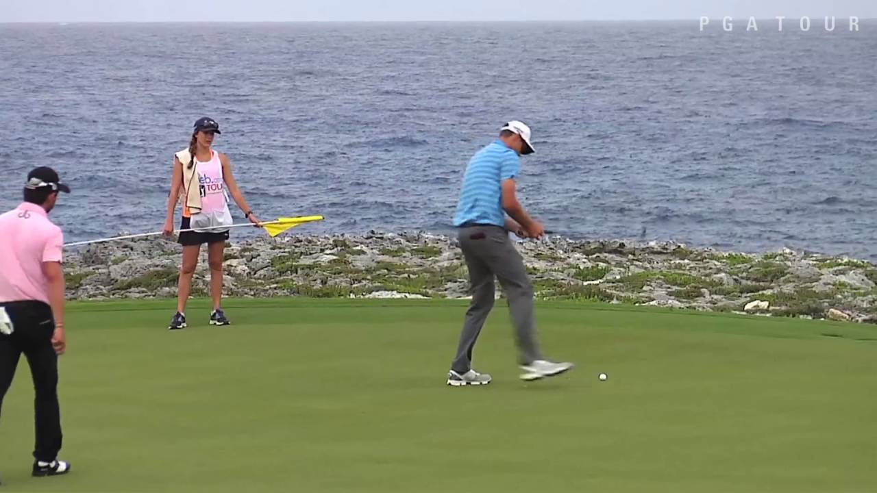 Justin Hueber interview after Round 2 of Corales Puntacana - YouTube