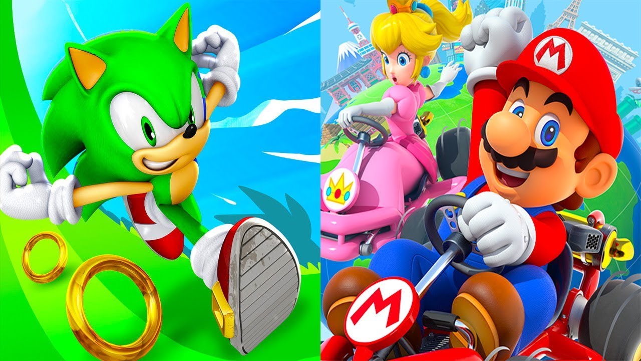 Sonic Dash JET VS Mario Kart Tour - YouTube