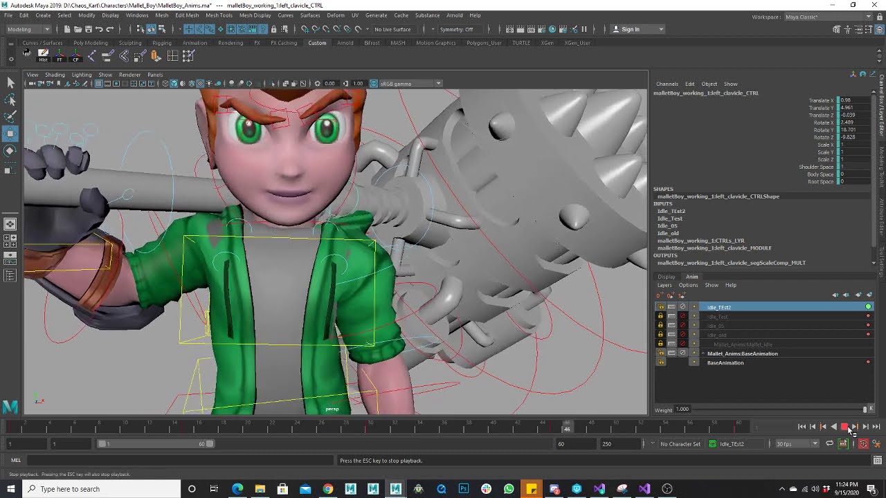 How to Animate Characters for Games - Animate MalletBoy - Part 2 - YouTube