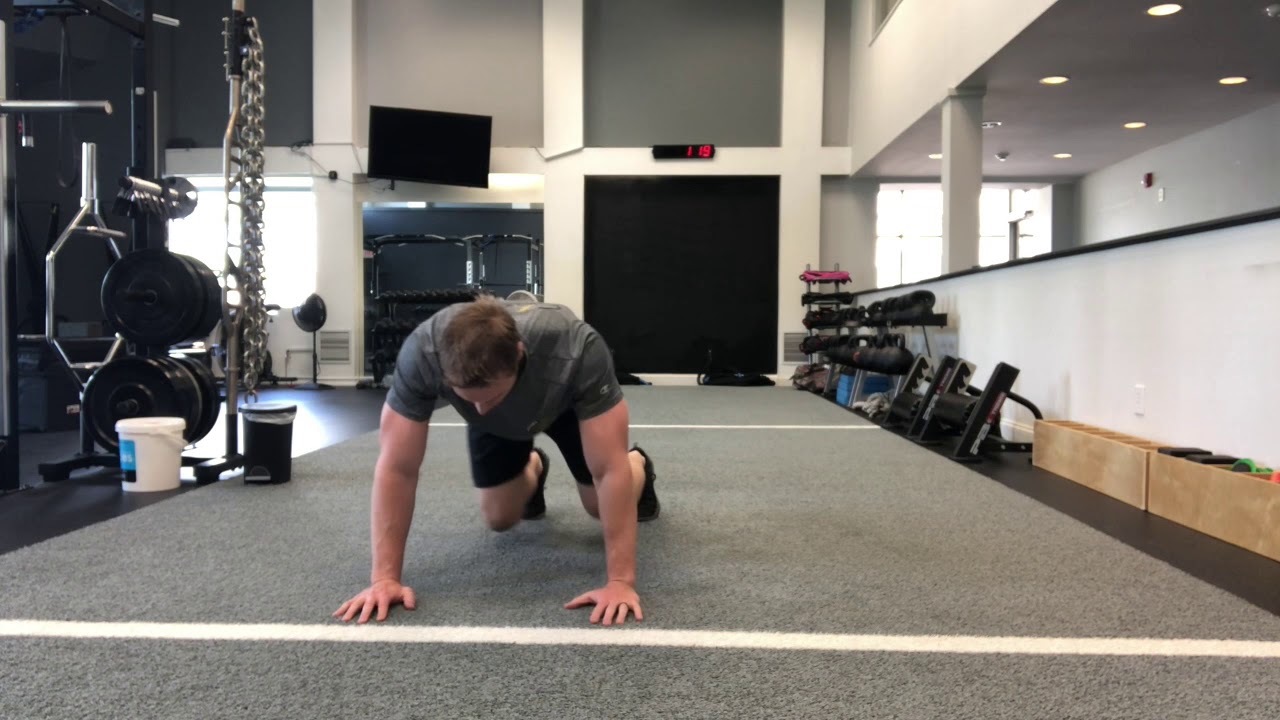 lateral bear crawl - YouTube
