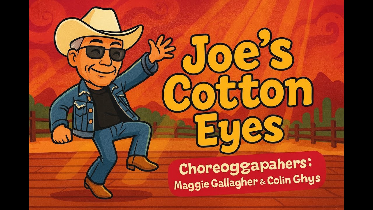 Joe's Cotton Eyes Line Dance with Song Subtitles #Cotton_Eye_Joe - YouTube
