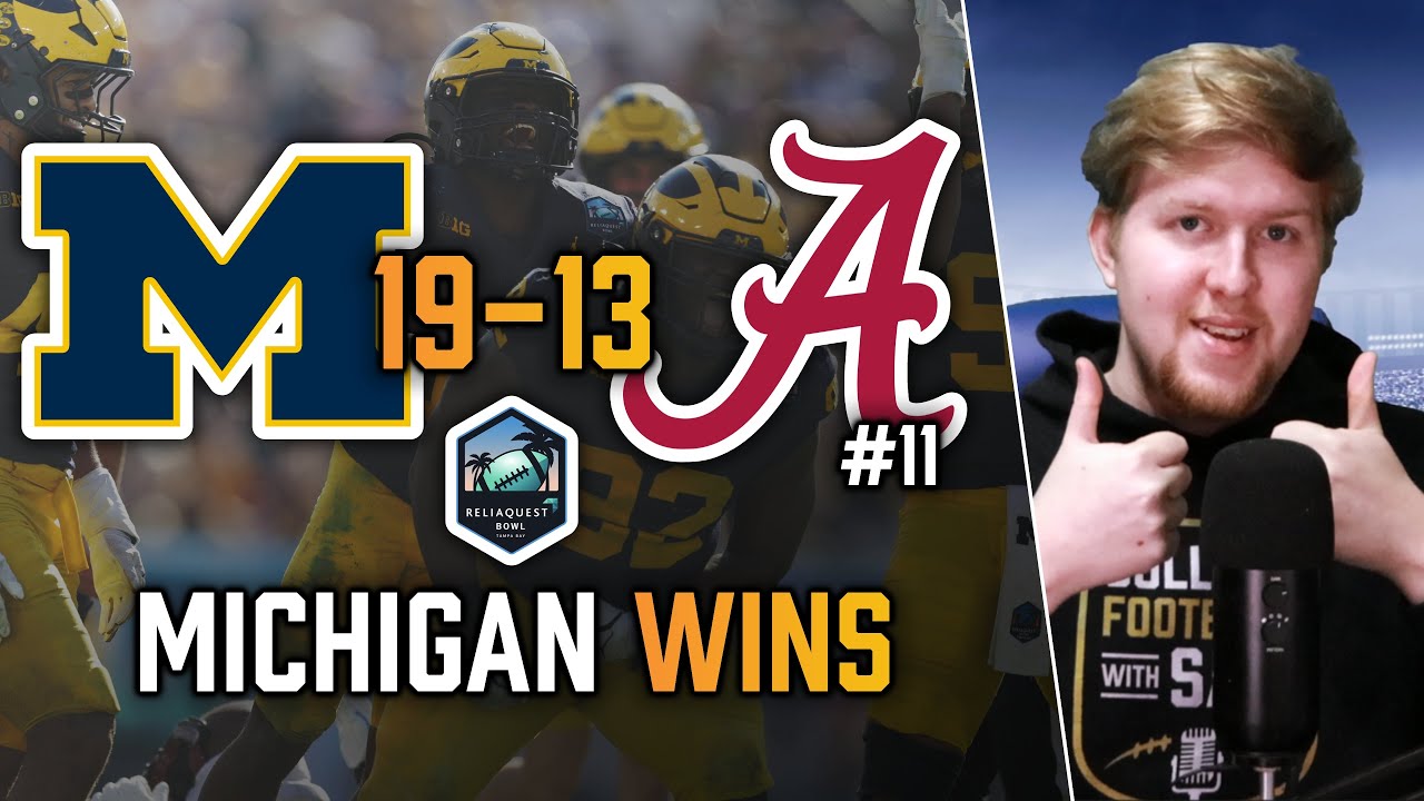 Michigan Football Humiliated Alabama: Michigan vs. Alabama ReliaQuest ...