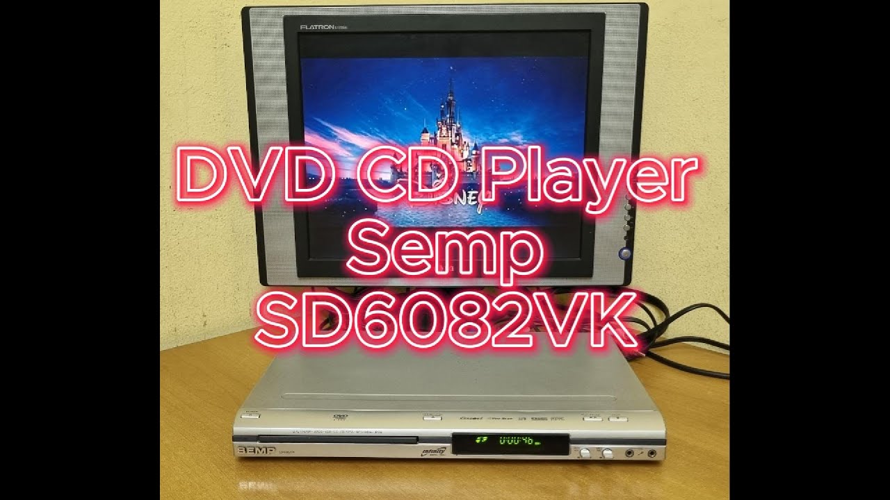 DVD CD Player Semp SD6082VK mostrando por dentro do aparelho - YouTube