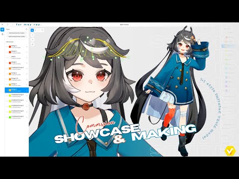 SUPER CUTE VRoid Model Showcase | 3D speed sculpt making 【Commission】for May Ray.
