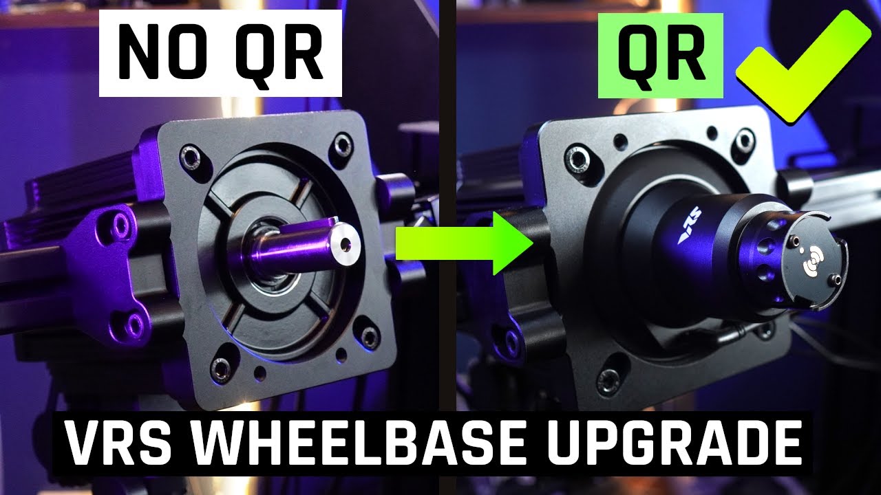 Add QR To Your VRS DFP Wheelbase - VRS QRConnect Upgrade Kit - YouTube
