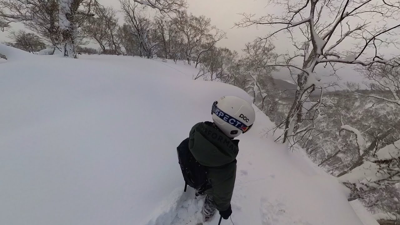 4K Niseko Secret Powder run (Gate 9—Waterfall) - YouTube