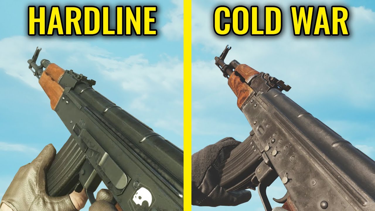COD Black Ops Cold War vs Battlefield Hardline - Weapons Comparison ...