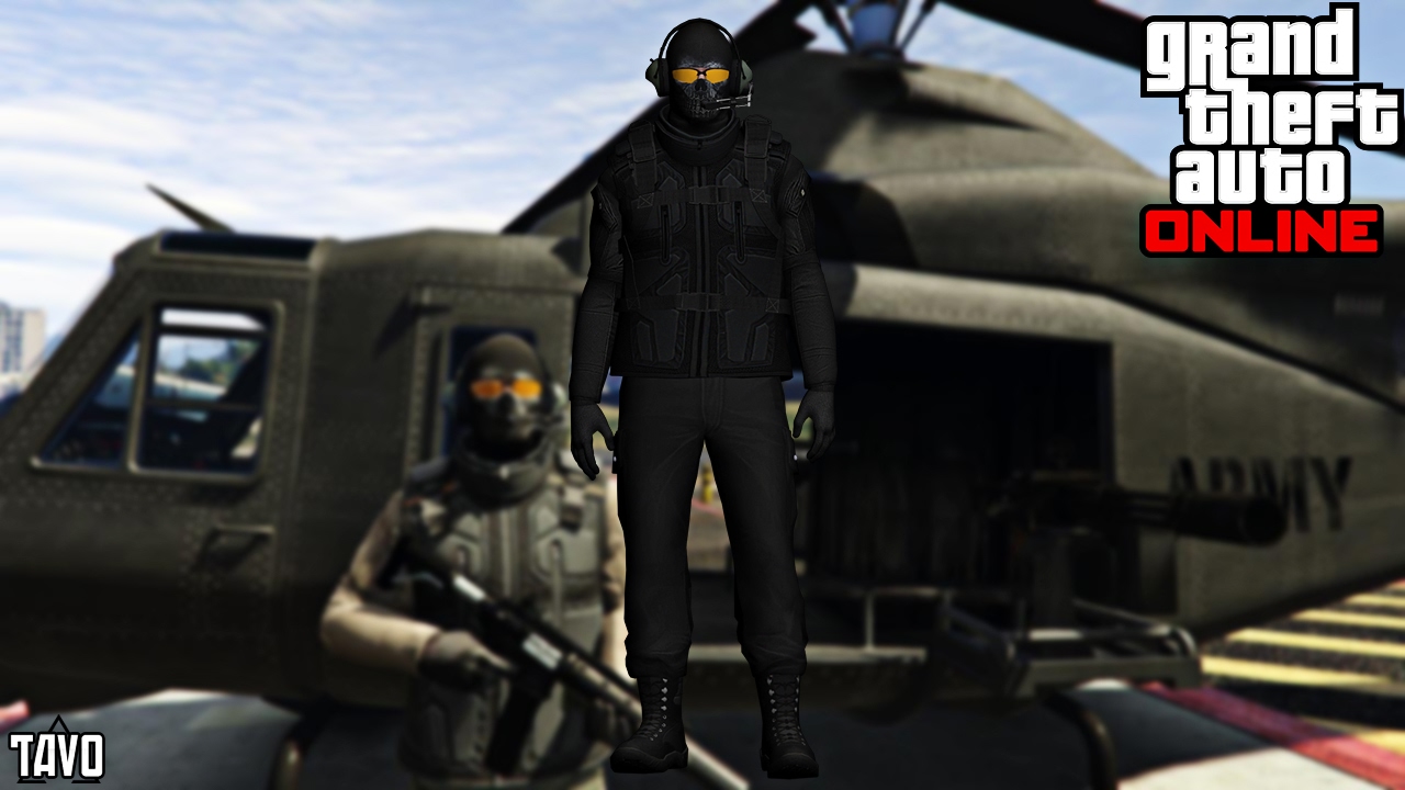 SIMON GHOST SKIN DE GTA ONLINE PARA GTA SAN ANDREAS - YouTube